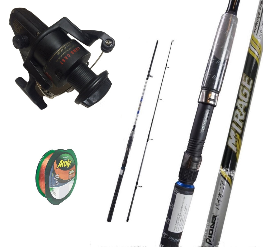 Silstar 6000/Mirage 8ft Spinning Rod/Reel Combo with Line – Mahigeer Water Sports