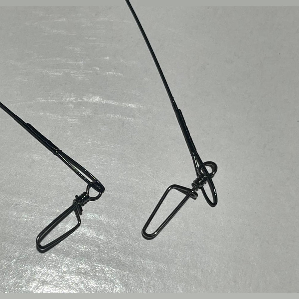 Leader Wire 7 strand | 11 inch with crane swivel & coastlock snap - 6 ...